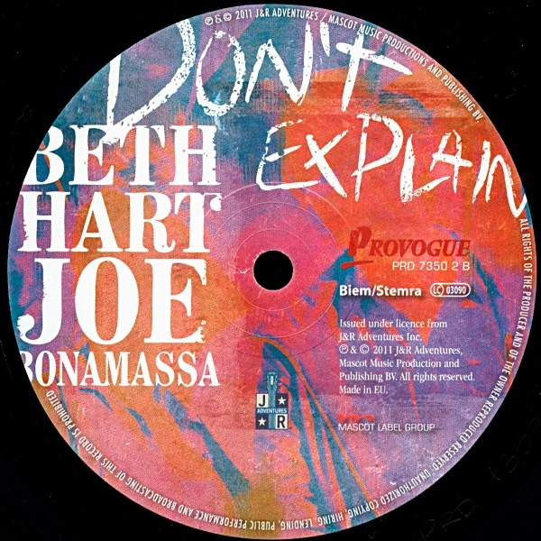 Виниловая пластинка Beth Hart and Joe Bonamassa - Don't Explain (PRD ... Виниловая пластинка Beth Hart and Joe Bonamassa - Don't Explain (PRD ...